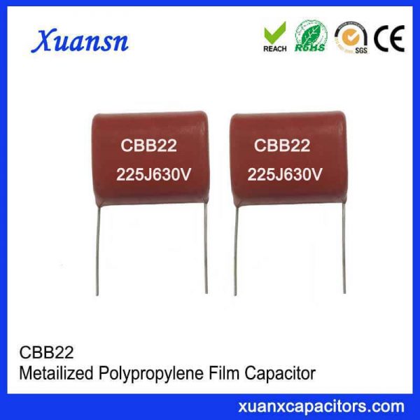 Factory direct supply CBB22 metalized polypropylene capacitors 225J630V