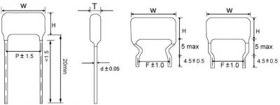 Buy High reliability capacitor CBB81 682J1600V plug-in type