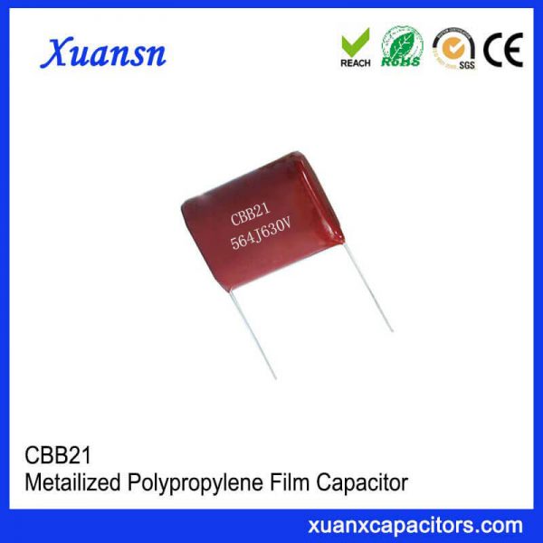 metalized polypropylene CBB21 capacitor 564J630V for DC supplier