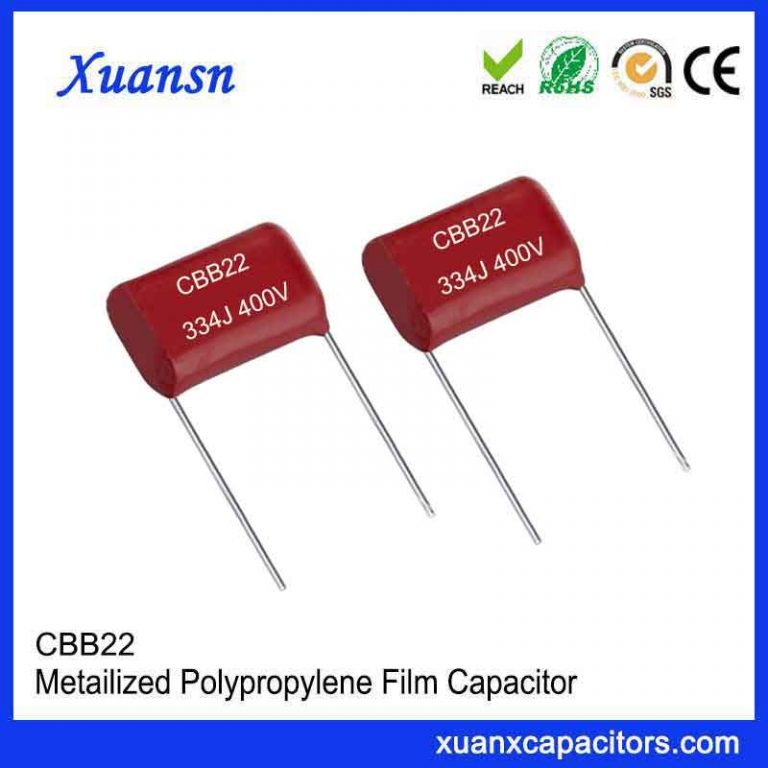 Cbb22 334j400V Metallized Polypropylene Film Capacitor custom made