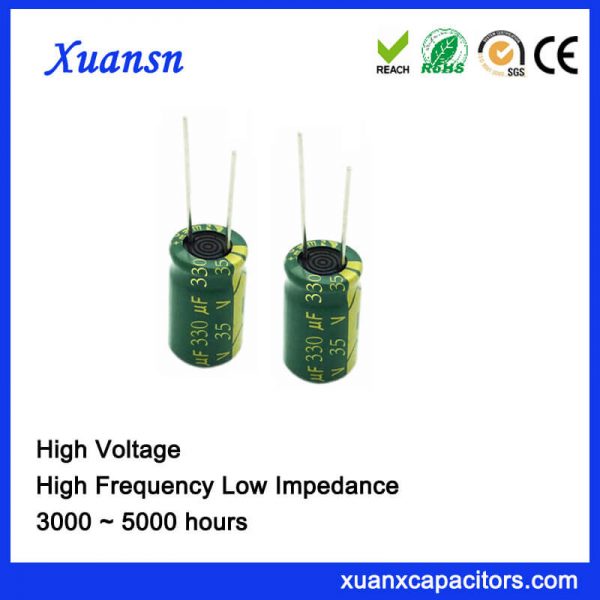 35V 330UF 105℃ Electrolytic Capacitor Low Voltage High Frequency
