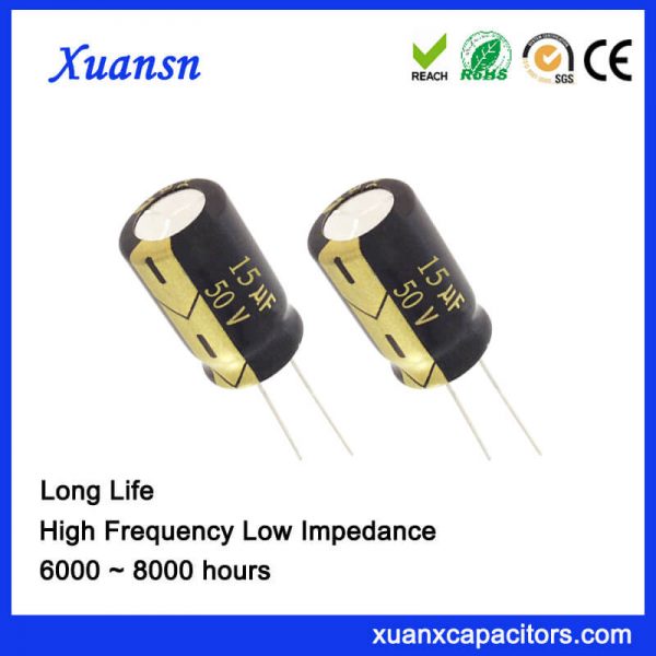 15UF 50V Aluminum Electrolytic Capacitor 6000Hours best