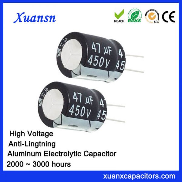 47uf 450v High Voltage Electrolytic Capacitor supplier