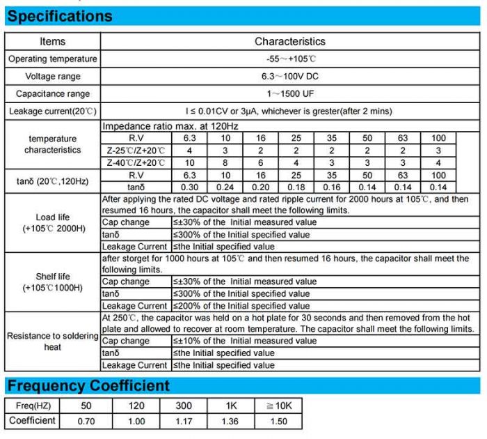 rvt smd aluminum electrolytic capacitor 100uf6.3v supplier