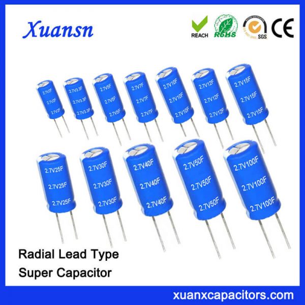 2.7V Super Capacitor Ultra Capacitor for Smart Meter