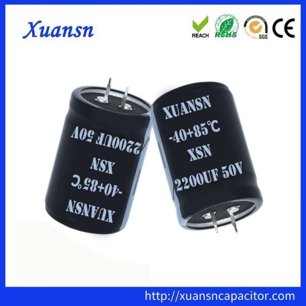 2200UF 50V Capacitor 2000Hours Standard Electrolytic Capacitors ...