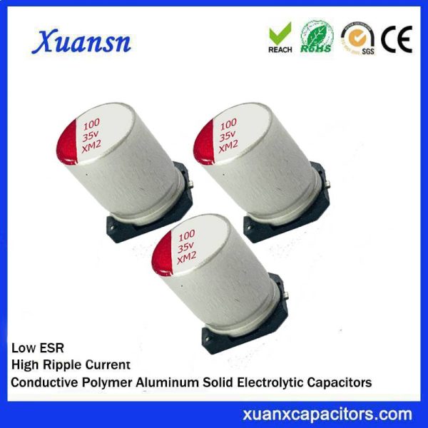 Capacitor 100uf 35v SMD type electrolytic vendor - Xuansn Capacitor