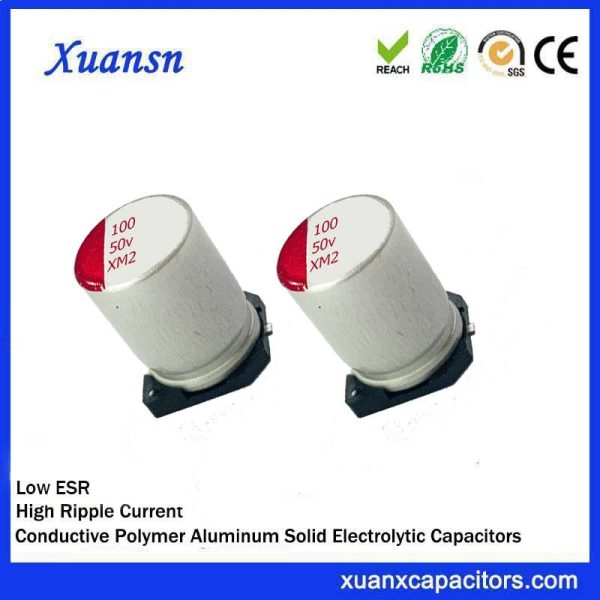 Capacitor 100uf 50v SMD type high ripple manufacturer - Xuansn Capacitor