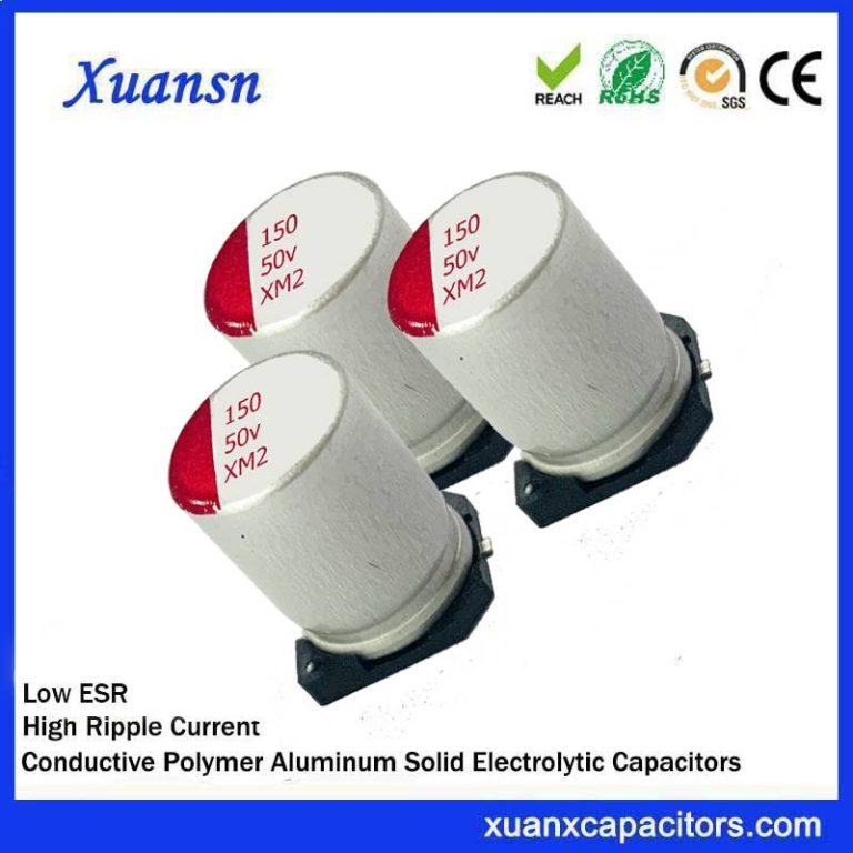 Capacitor 150uf 50v SMD type high ripple supplier - Xuansn Capacitor