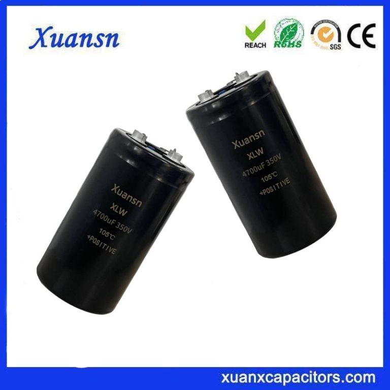 High Reliability 4700UF 350V Screw Terminal Capacitor for Inverter ...